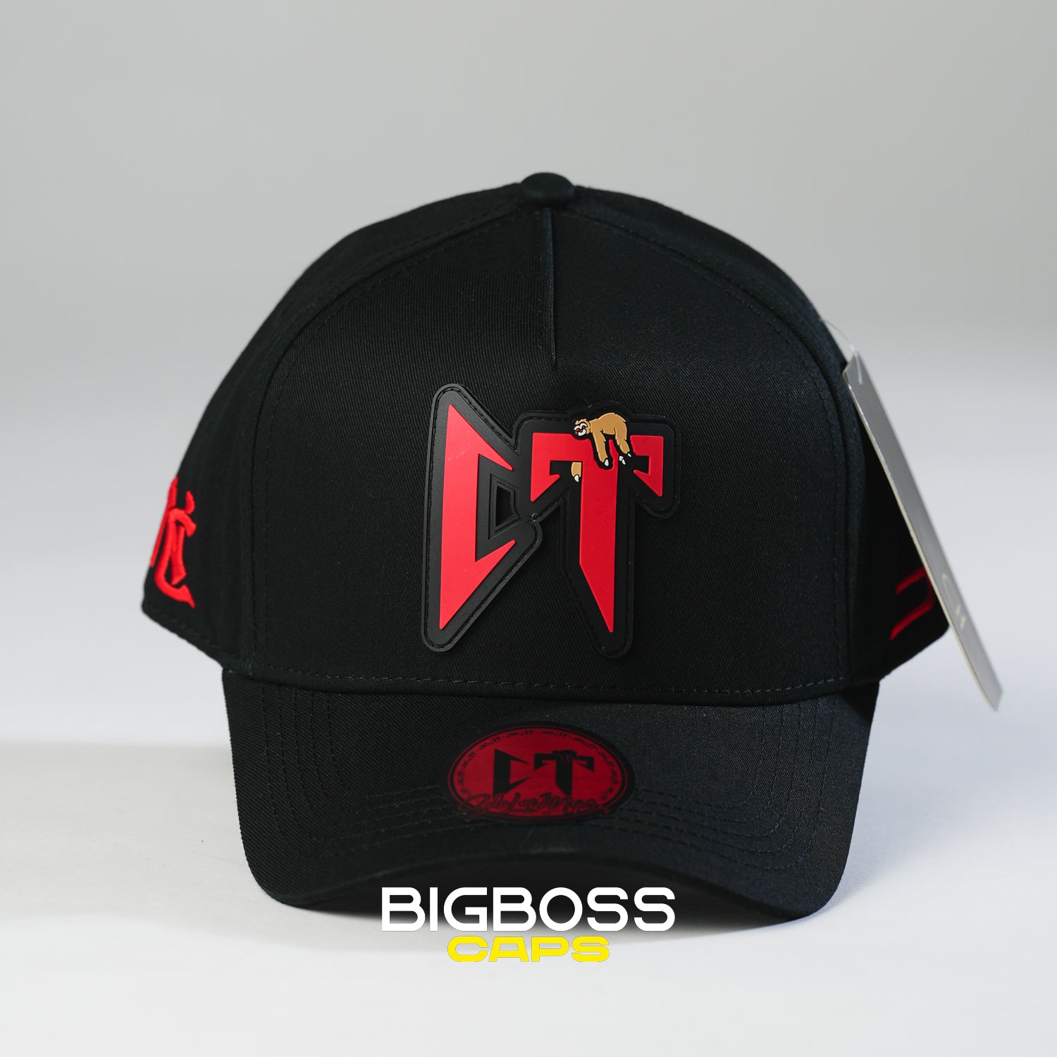 JC HATS - CT BLACK/RED PVC – Bigboss Caps